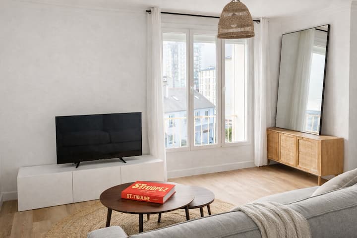 T2 Lumineux 2 Chambres - Brest - Confort - Brest