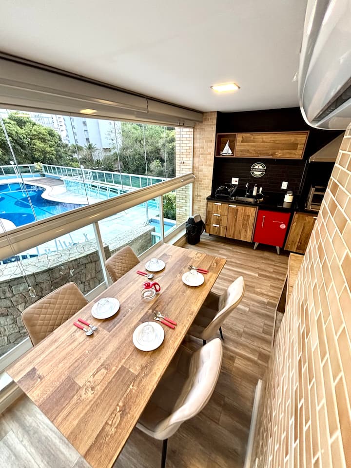 Apt Varanda Gourmet Pé Na Areia - Brazil