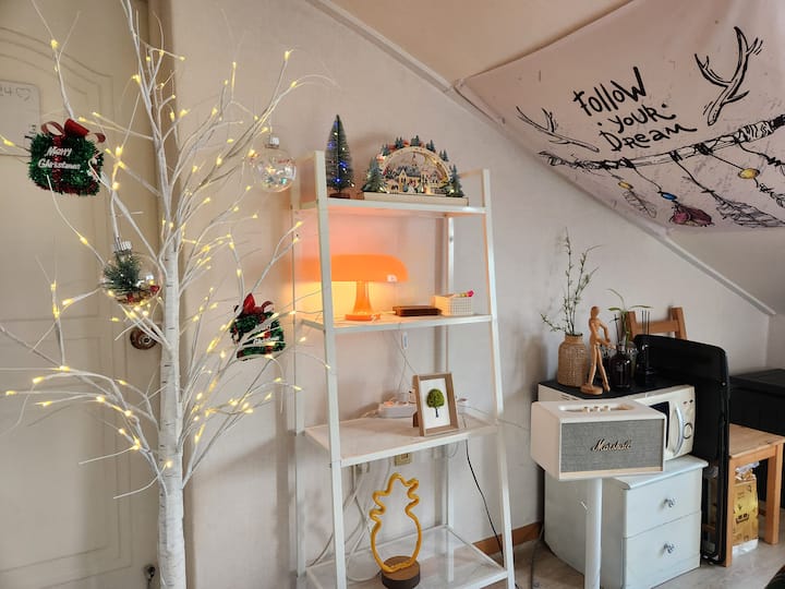 [이안]501,성심당600m,야구장차량5분,대흥동,선화동,출장,실습 숙소,2박이상10%할인 - Daejeon