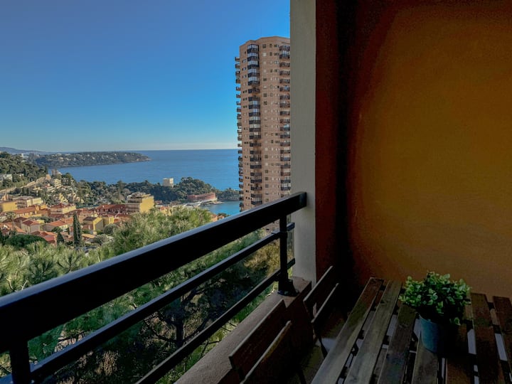 Vue Mer - Piscine - Frontière Monaco - 5min Tennis - Monaco