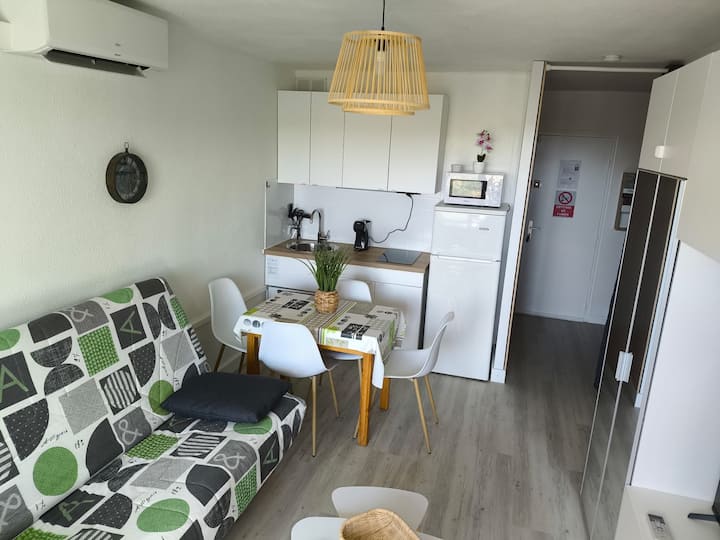 Proche Port/mer, Wifi ,Ll , Lv, Climatisé,parking. - La Franqui