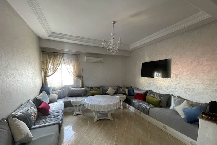 Chic Appartement 2br Proche De Centre Wifi Fibre - Agadir