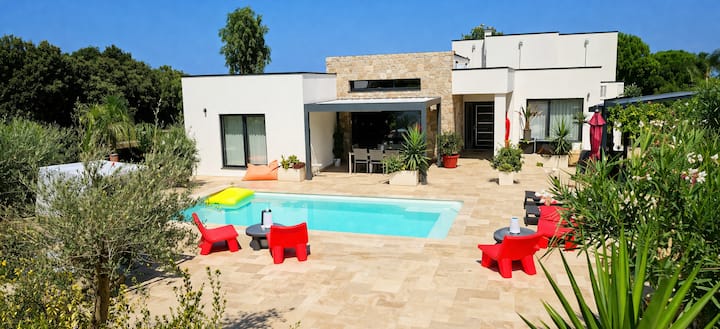 Villa Calvi• Vue Montagnes•plage• Piscine Chauffée - Calvi
