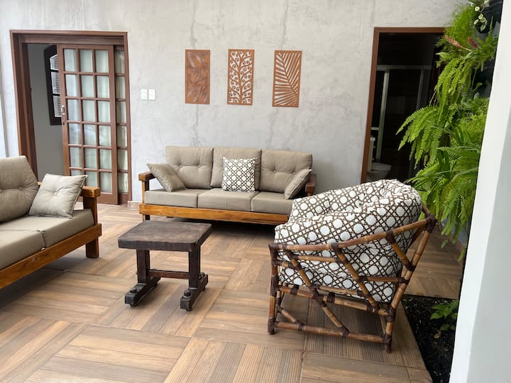 Casa Pé Na Areia C/ Pergolado - Praia Grande