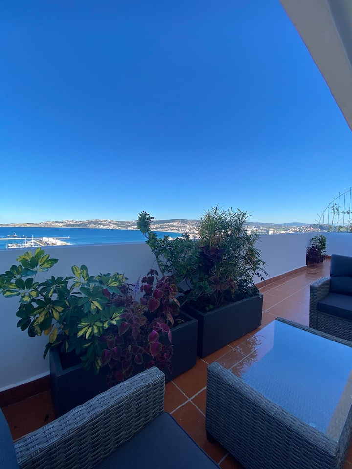 Duplex Central | Vue Mer | Piscine | Terrasse | - Tangier