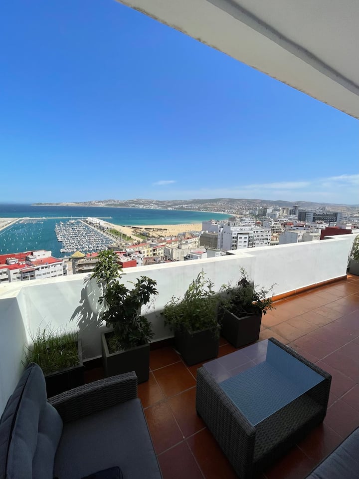 Duplex Marina | Vue Mer | Piscine | Terrasse | - 丹吉爾