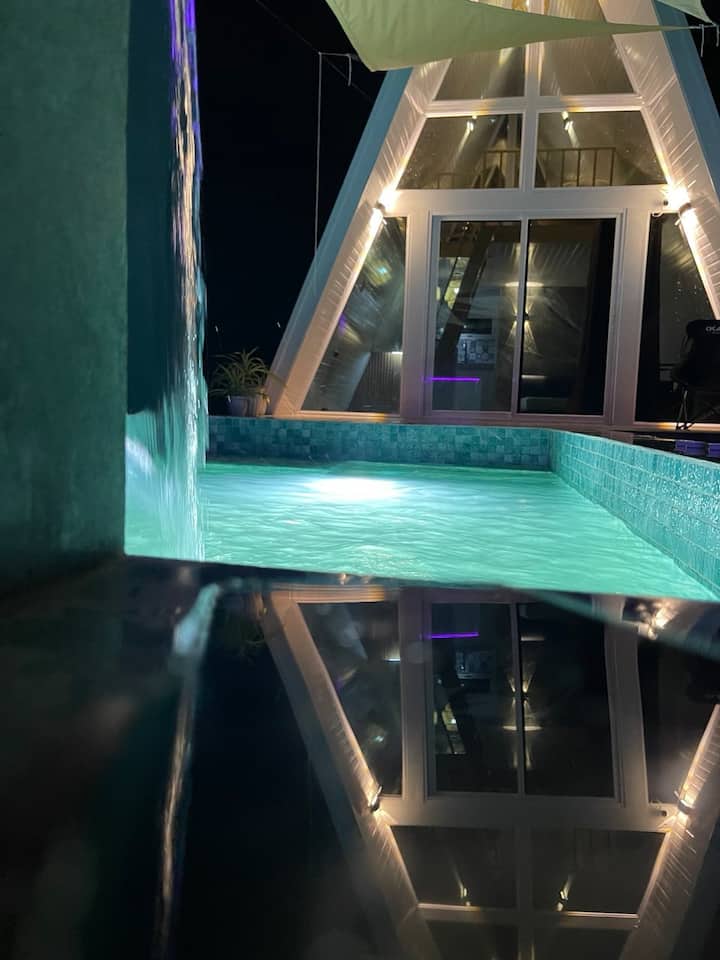 Cabin W/ Pool Casa Rosa —Nature & Pond - Arayat