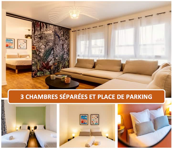 Le Paon Bleu - Spacieux Avec Place De Parking - Dijon