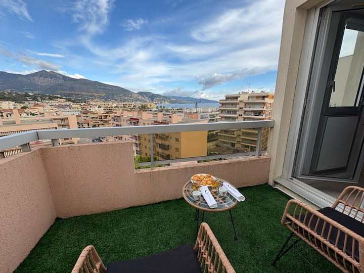 Studio Dernier éTage Vue Panoramique Mer/montagne - Monte Carlo