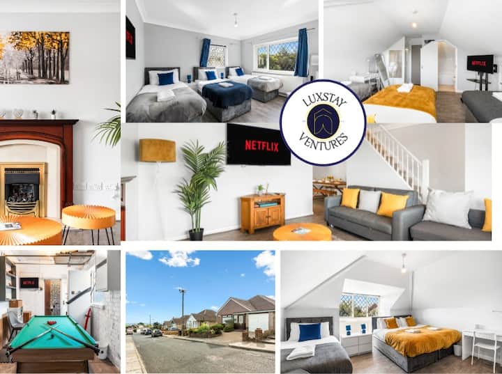 Free Parking | Sleeps 12 | Pool Table | Garden - Brighton