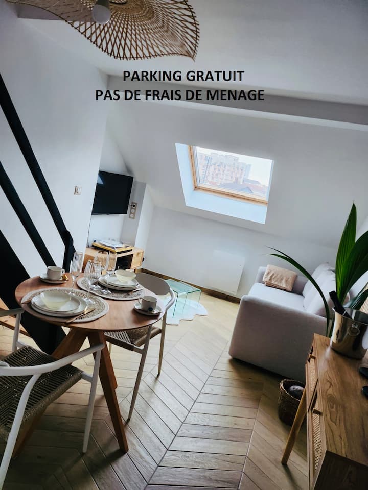 Appartement Duplex Reims Proche Centre - 蘭斯
