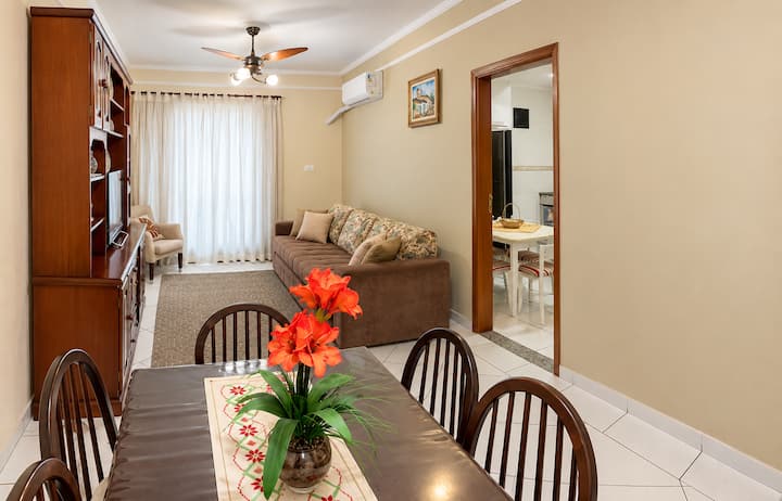 2 Dorms Em ÓTima Localização-ar, Wi-fi E Garagem - Santos State