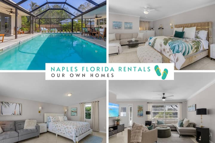 5 Bdrm/3 Bath/naples Luxury/htd Pool/nr Beach/pets - Naples, FL