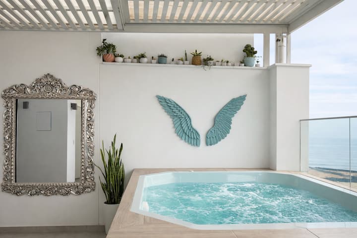 Dúplex Vista Al Mar | Jacuzzi Y Parrilla Privados - Peru