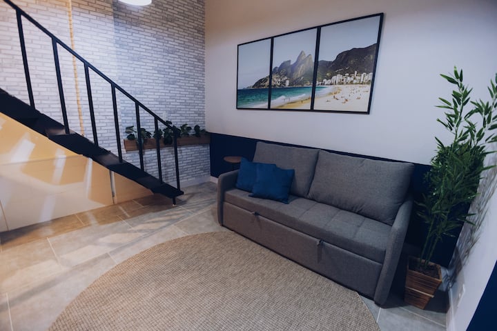Charme Elevado: Loft Com Mezanino Na Lapa - Rio de Janeiro