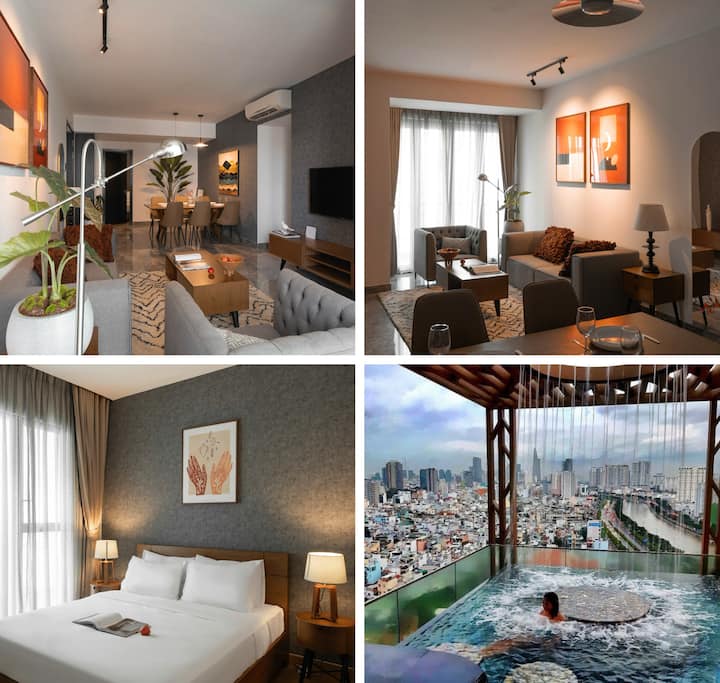 Serene Sanctuary D1, 3brs+2wc, View River+city - Ho-Chi-Minh-Stadt