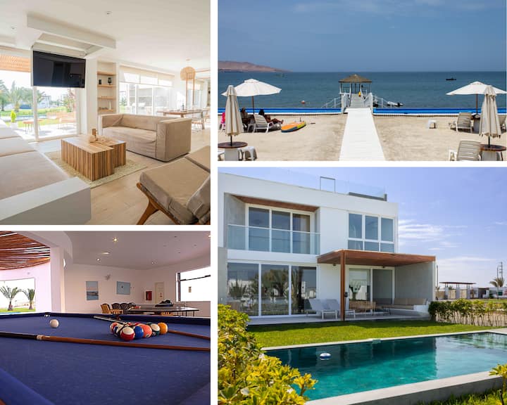 ‼️ Paracas Beach House| Pool | Jacuzzi| Bbq |Beach - Paracas