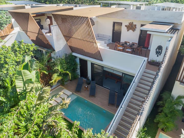 Villas Jumelles De Luxe: 8 Chambres/22 Personnes - Tulum