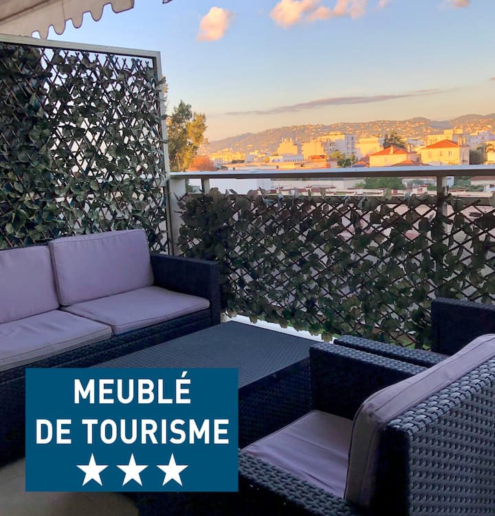 Grand 2 Pièces Avec Terrasse Et Parking - Juan les Pins