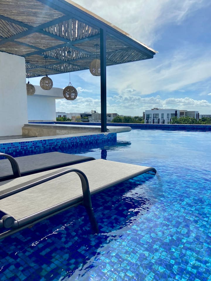 Serene Nest Apartment! A Solo 5 Min Del Mar Auto - Tulum