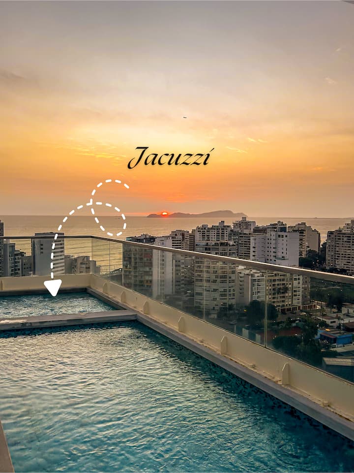 Luxury Apt W/ Ocean View In Barranco Near Larcomar - Lima