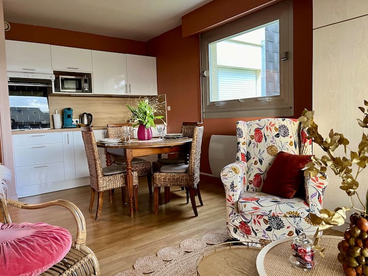 Studio 2 Pers, Balcon, Parking - Cucq