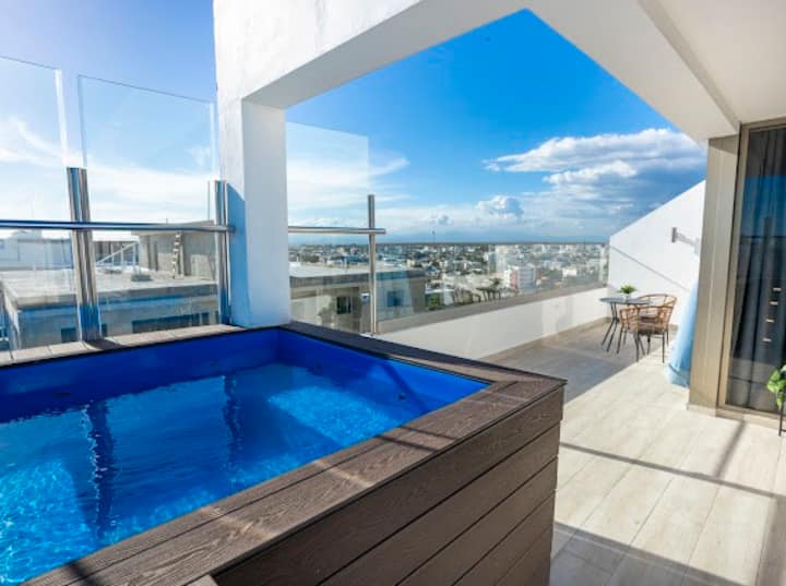 Incredible 1bdr Penthouse Jacuzzi With City View - Santo Domingo