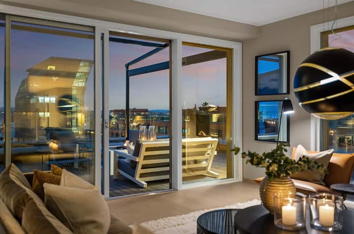 Unik Toppleilighet,  Privat Parkering, Gamle Oslo - Oslo