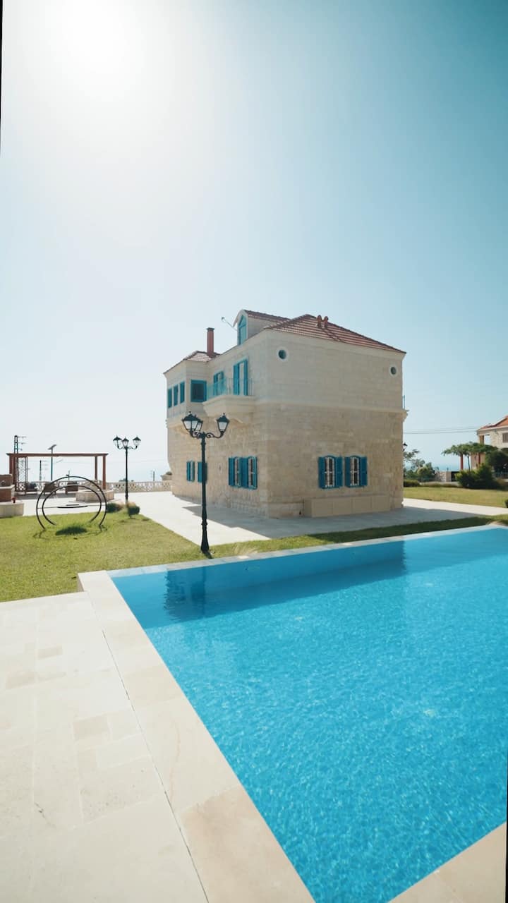 Bluehouselb Private Villa With Big Garden & Pool - Lebanon