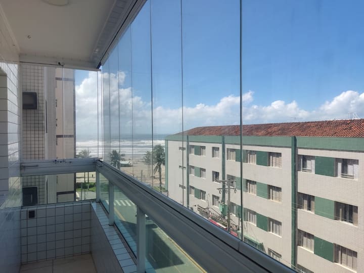 Apartamento Pé Na Areia Em Praia Grande Vila Tupi - Praia Grande
