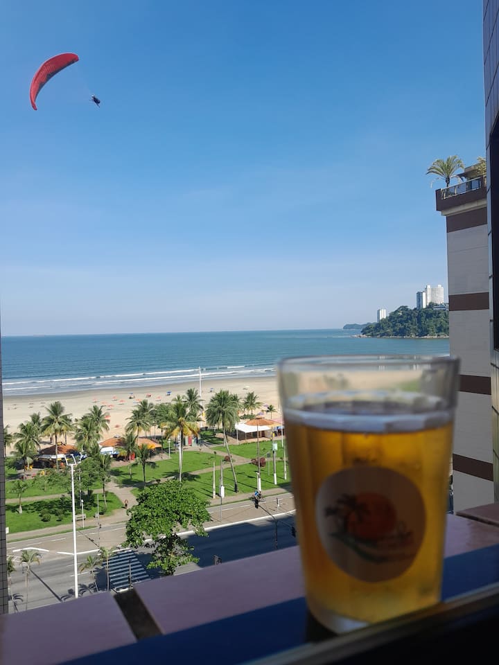 Apê Incrivel Vista Mar E  Ar Condicionado - São Vicente
