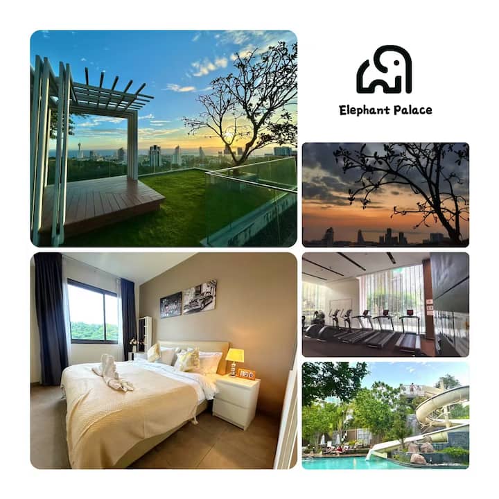 Unixx-14（4p）拥有2张大床，大泳池，市中心，500米可达walking Street - Pattaya