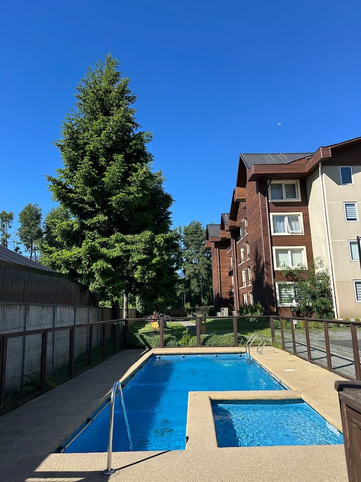 Departamento Con Vista Al Volcán - Pucon