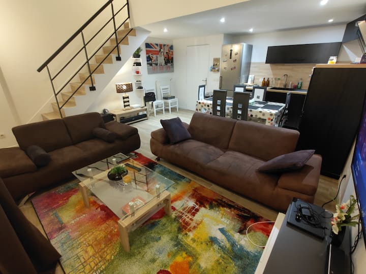 Duplex Spacieux Pour Deux Personnes - Villeurbanne