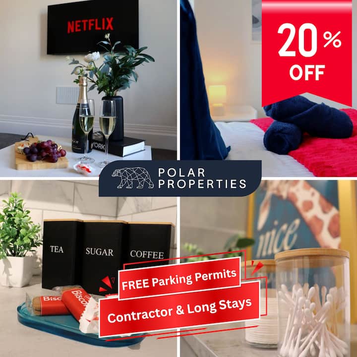 20% Off Long-term | Modern Flats | Free Parking - Gloucester, UK