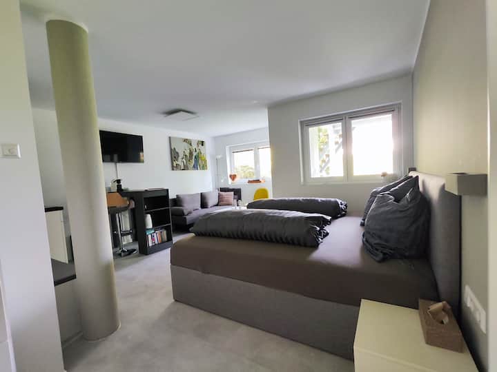 Modernes Studio 1 M. Küche+terrasse+parkplatz - Sipplingen