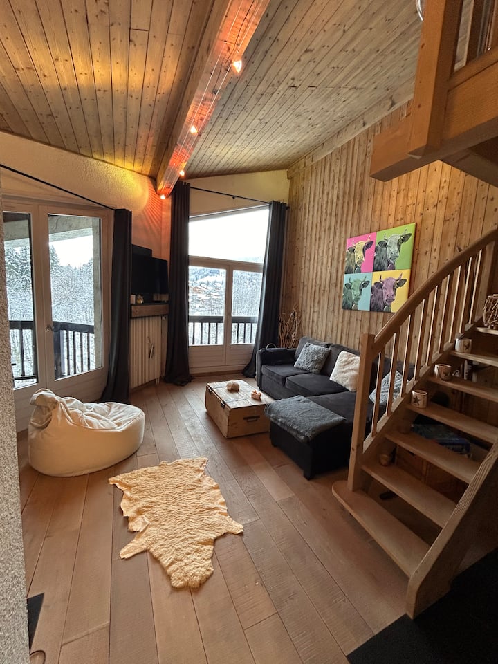 Magnifique Appartement Avec Vue, Piscine Et Tennis - Megève