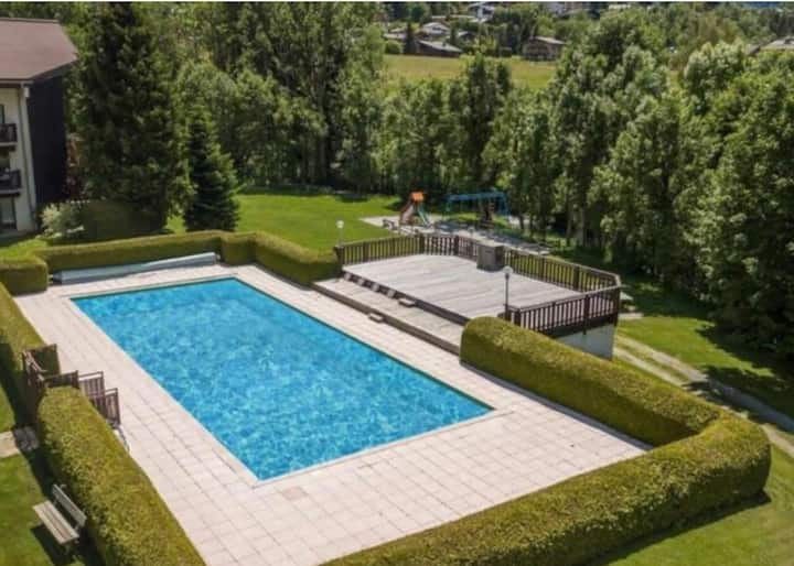 Magnifique Appartement Avec Vue, Piscine Et Tennis - La Giettaz