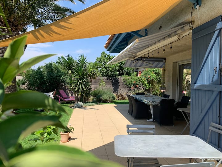 Villa à 150m De La Mer, 4ch, Jardin, Piscine, Wifi - Saint-Laurent-de-la-Salanque