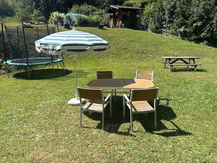 Appartement 4/5 Pers Rez De Jardin Avec Trampo - Taninges