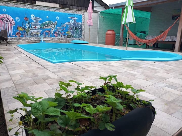 Casa Na Praia Com Piscina - Guaratuba