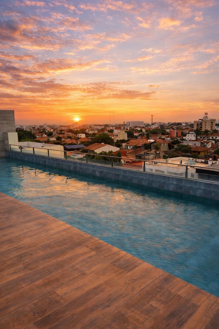 Appartement Moderne Avec Piscine Sur Le Toit - Bolivia