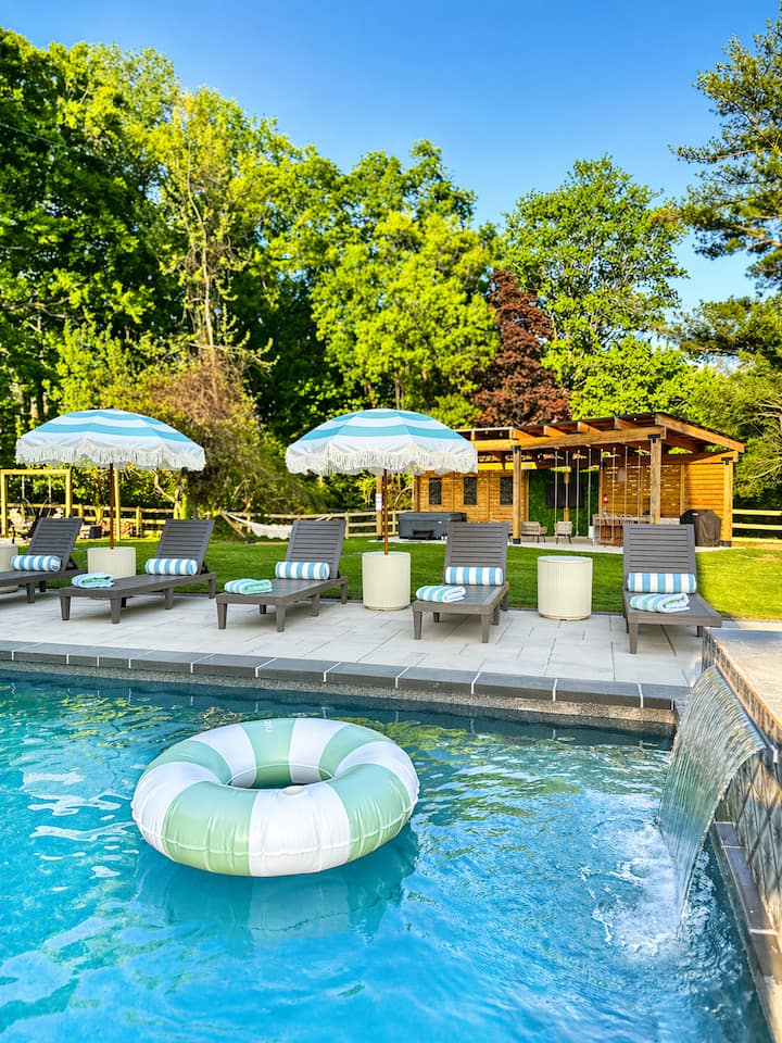 Luxury Retreat | Pool + Hot Tub + Fire Pit+ Fenced - Tuckahoe State Park, Queen Anne