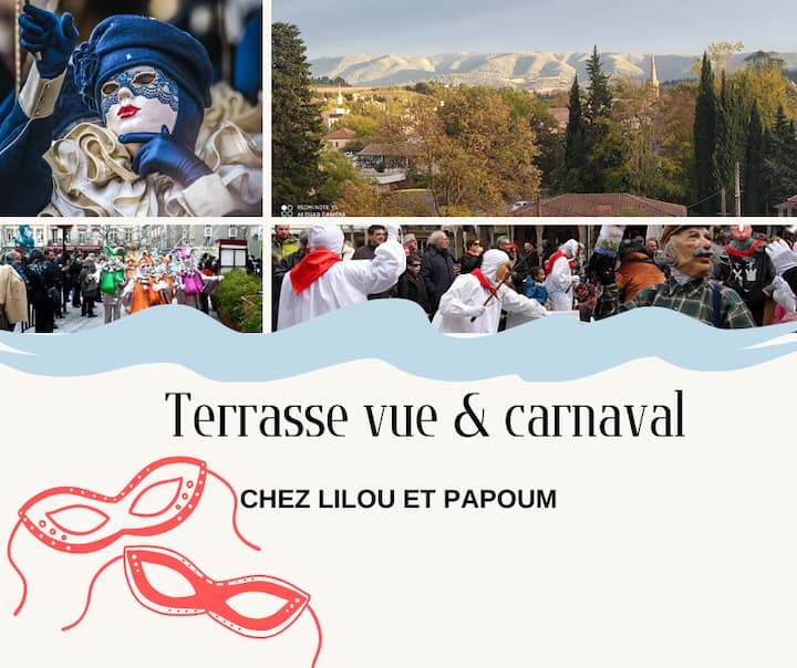 * Terrasse, Vue & Parking • Carnaval à Pied* - Limoux