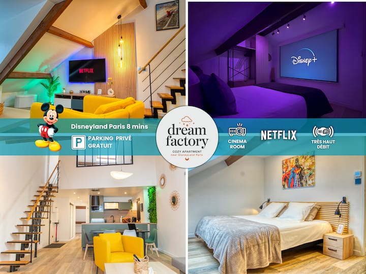 Dream Factory - Loft Cinéma • Disney 8' • Parking - Meaux