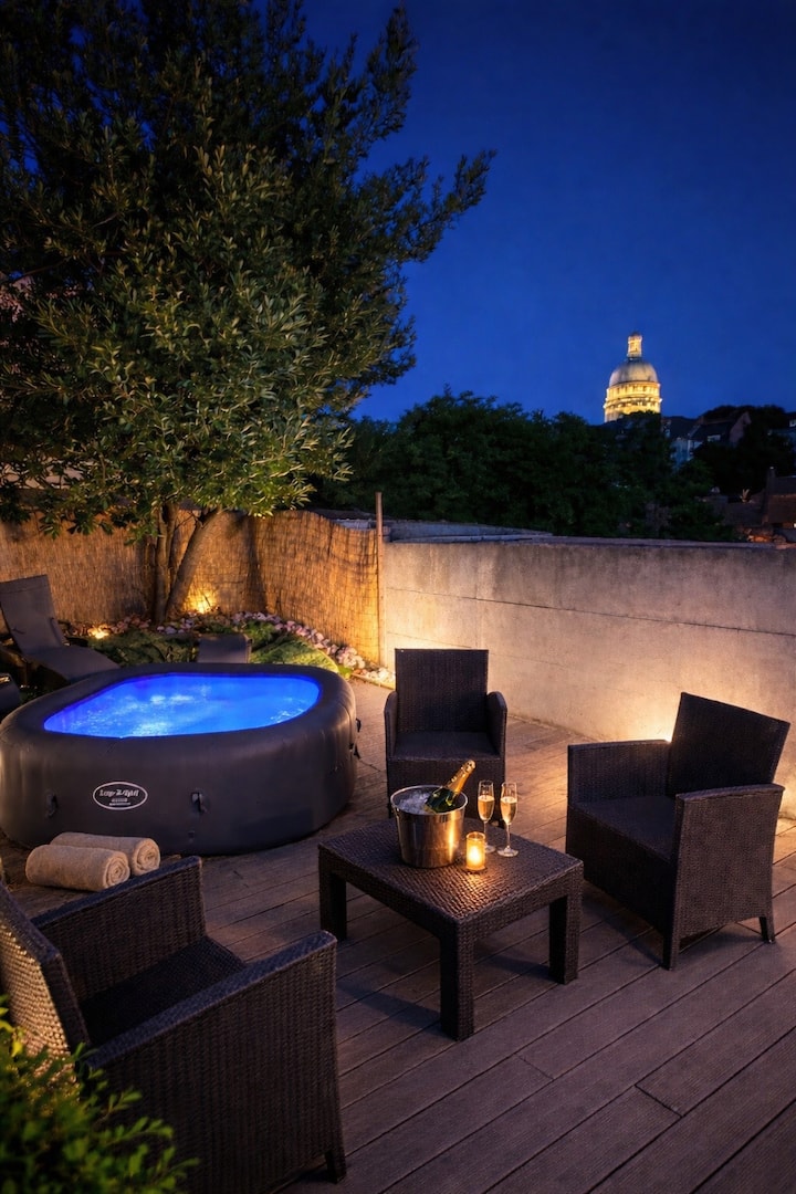 Bartoch- Spa, Terrasse, Cosy, Vue Sur Cathedrale - Boulogne-sur-Mer