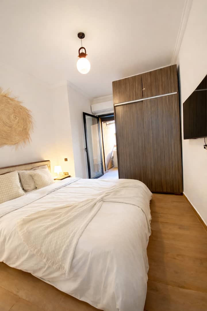 Cozy 1br Apt With Pool View Near Gueliz Piscine - Marrakesh
