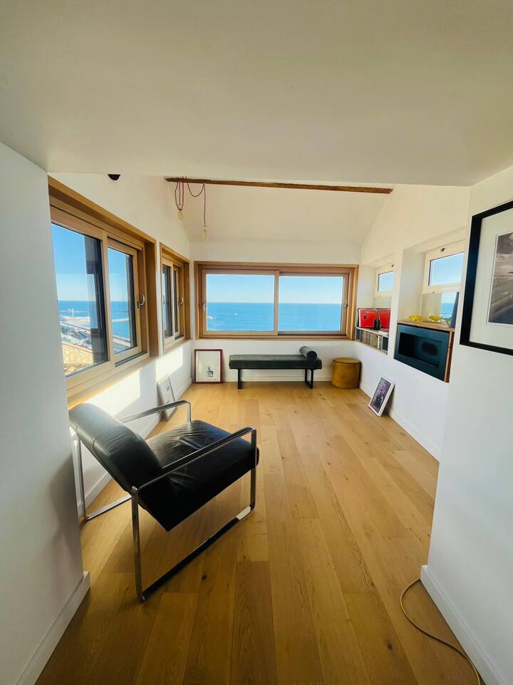 Confortable Duplex Quartier Haut Vue Mer Wifi - Sète