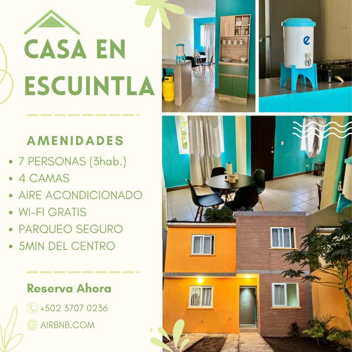 2) Vivienda Completa, Centrica, 5 Min Del Centro - Escuintla