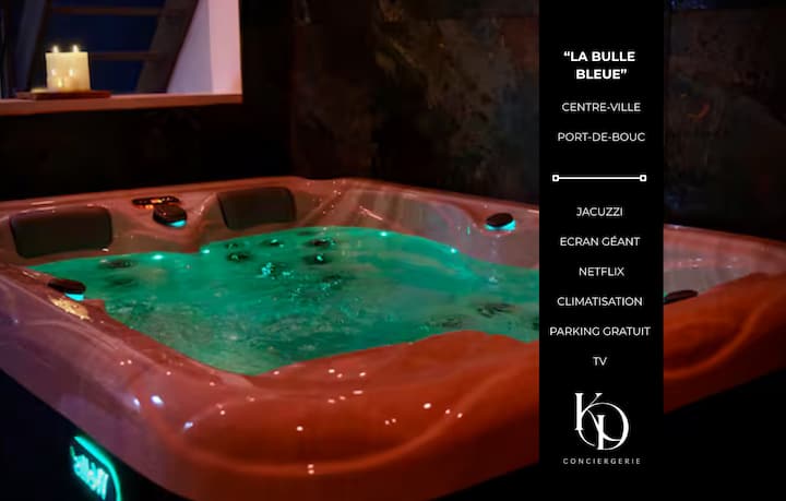 «&nbsp;La Bulle Bleue » Jacuzzi Netflix Et Ecran Géant - Port-de-Bouc